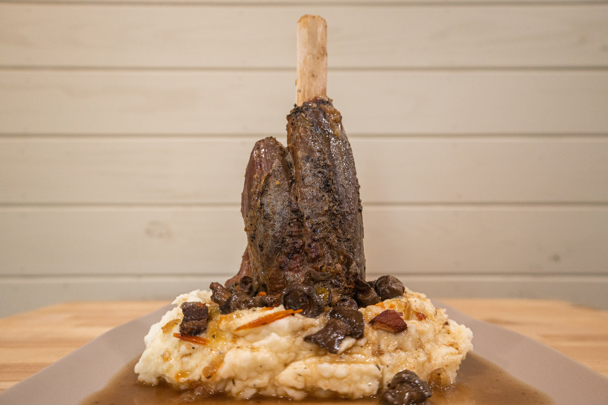 Hunter's Style Braised Elk Shank – Mossy Oak Gamekeeper Butchery
